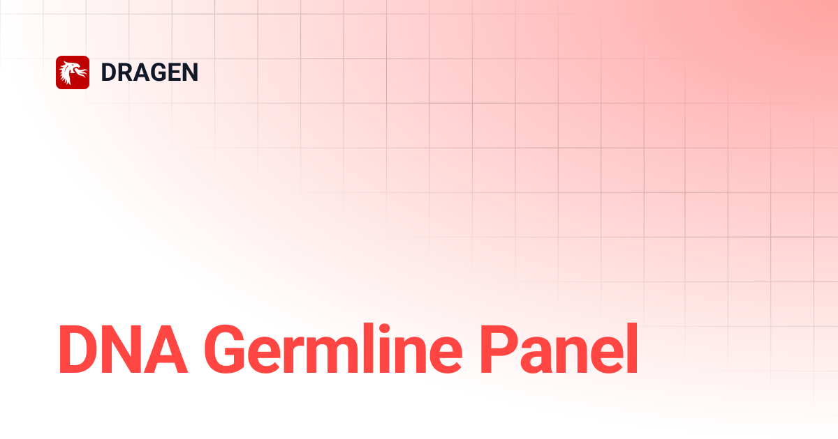 DNA Germline Panel | DRAGEN v4.3 | DRAGEN